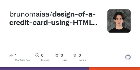 Github Brunomaiaa Design Of A Credit Card Using Html Css And Hover Effect