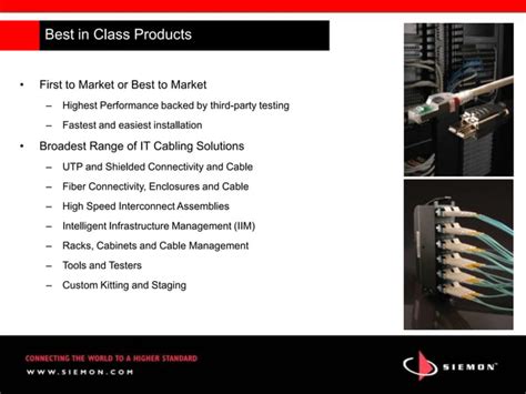 Siemon Cabling Products Ppt Siemon Cabling Products Ppt