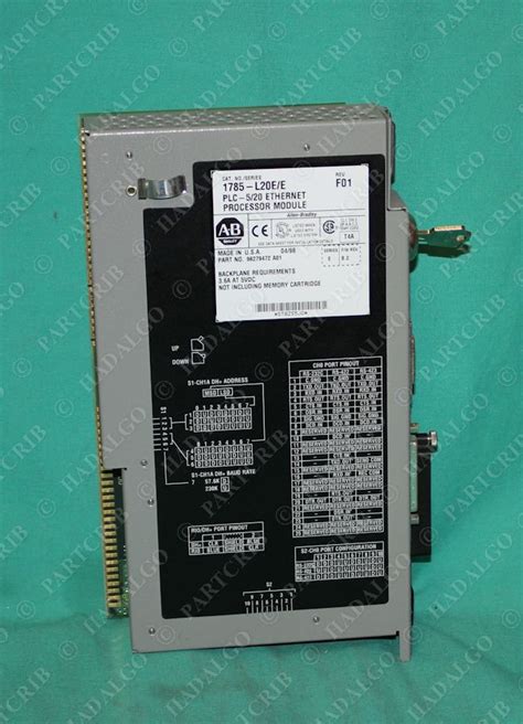 Allen Bradley 1785 L20e Plc 5 20 Ethernet Processor Module Box Different Part