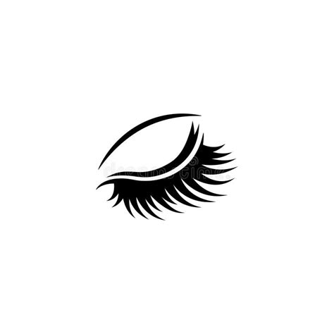 Eyelash Icon Design Template Vector Isolated Illustration Stock Vector