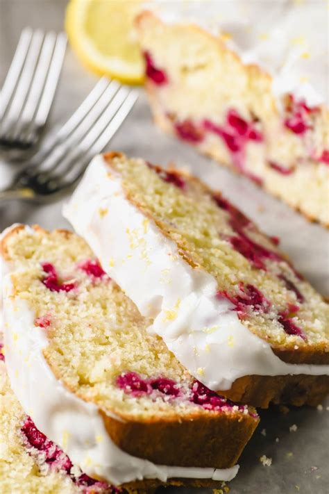 Lemon Glazed Raspberry Bread • The Perfect Recipe