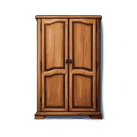 Premium Vector Cupboard Cabinet Vector On White Background