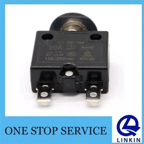 50vdc Overload Protector 5 30a Manual Reset Thermal Circuit Breaker Push Button Circuit Breaker
