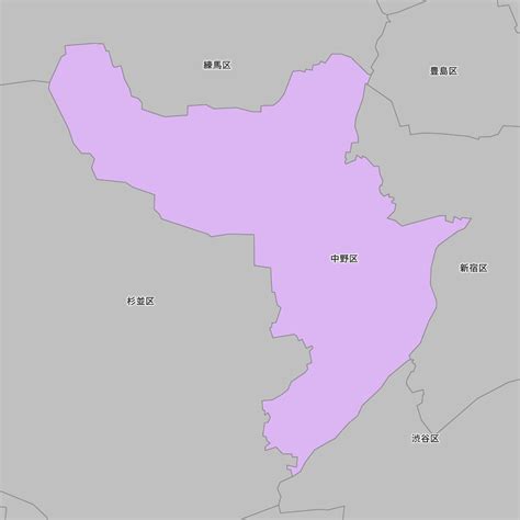 東京都中野区の地図 Map It マップ・イット