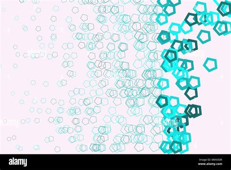 Color Abstract Pentagon Pattern Generative Art Background Vector Illustration Graphic Stock