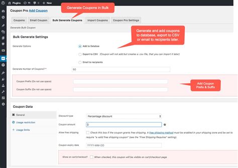 Woocommerce Smart Coupons Extended Coupon Generator By Progos Codecanyon