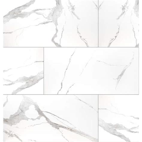 Reviews For Msi Ader Tegal 24 In X 48 In Matte Porcelain Marble Look Floor And Wall Tile 112