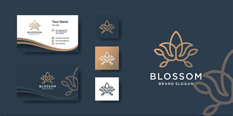 창의적인 라인 아트 컨셉과 명함 디자인이 있는 꽃 기호 프리미엄 벡터 0명에 대한 스톡 벡터 아트 및 기타 이미지 0명 건강한 생활방식 꽃 나무 Istock