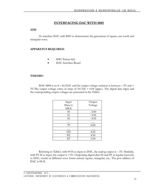 Microprocessor Lab Pdf