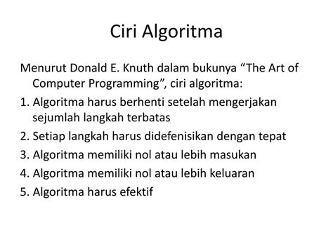 PPT Algoritma Pemrograman Pengantar Algoritma PowerPoint Presentation ID 3804529