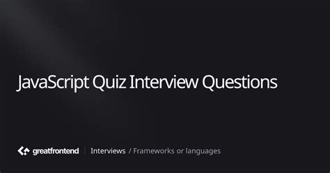 Javascript Quiz Interview Questions With Answers