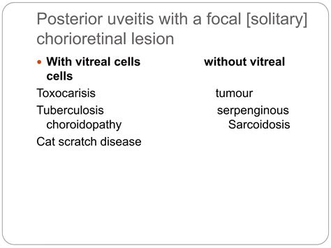 Clinical Approach To Uveitis Pptx