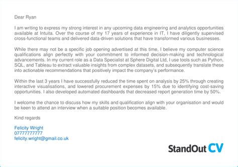 3 Speculative Cover Letter Examples Get Hired