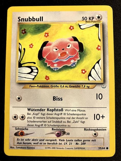 Pokemon Snubbull Neo Revelation 5564 Deutsch Kaufen Auf Ricardo
