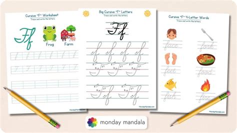 10 Cursive F Worksheets Free Letter Writing Printables