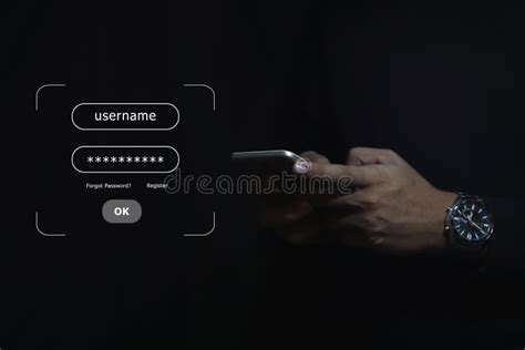 Login And Password Cyber Security Concept Data Protection And Secured