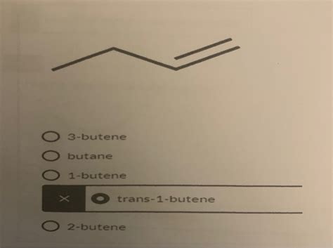 Solved Name The Molecule Below Trans 3 Hexene 3 Hexene