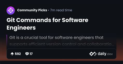 mahesh kunwar on linkedin git commands for software engineers daily dev