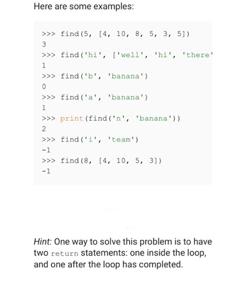 Solved Write A Function Find Elem Seq That Takes As Inputs Chegg Com