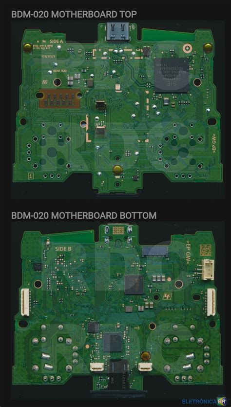 Controle Playstation 5 Dualsense Pcb Bdm 020 Botão L2 Pressionado