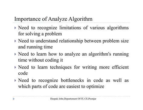 Anlysis And Design Of Algorithms Part 1 Ppt