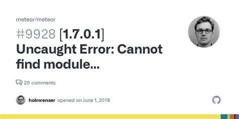1701 Uncaught Error Cannot Find Module Nodemodulesmeteor