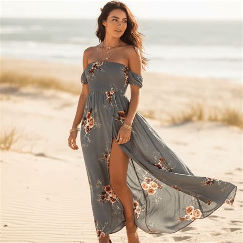 Boho Maxi Dress Floral Long Summer Dress In Sizes Xs5xl