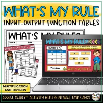 Input Output Multiplication And Division Function Tables By Tied Teaching