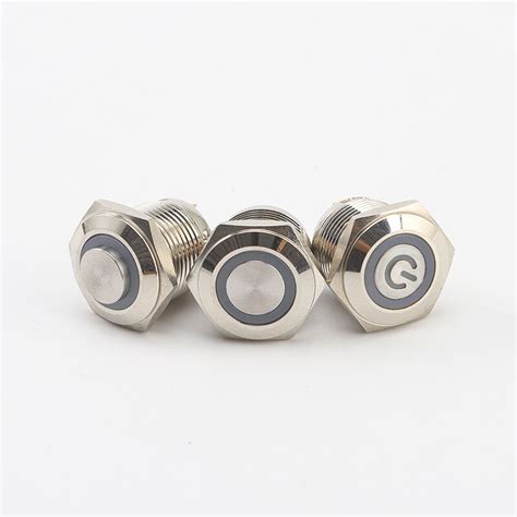 Buy Wholesale China Ip Mini Metal Round Momentary Mm Diameter On Off No Nc Push Button Switch