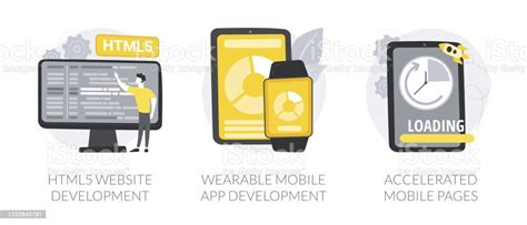 Software And Frontend Development Abstract Concept Vector Illustrations Stock Illustration