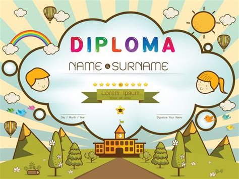 الگوی طراحی پس زمینه گواهینامه دیپلم کودکان پیش دبستانی 1204262