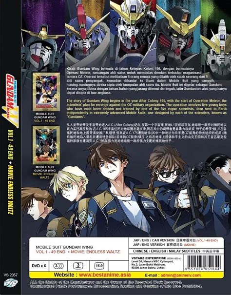 Anime Dvd M Suit Gundam Wing Volume 1 49 End Endless Waltz Movie