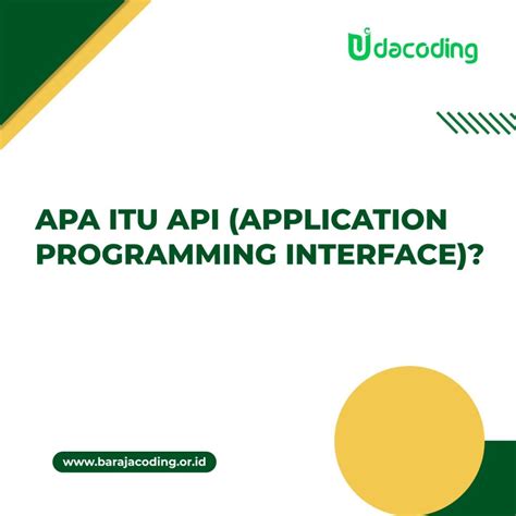 Udabelajar Apa Itu Api Application Programming Interface Udacoding