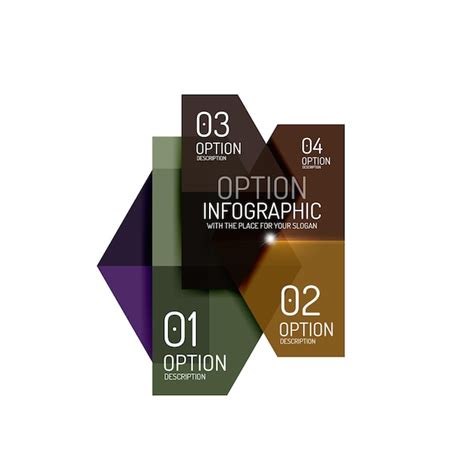 Premium Vector Paper Business Option Button Infographic Templates