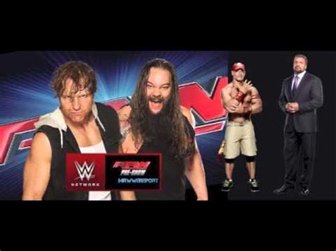 Wwe Raw 1 5 15 Dean Ambrose Vs Bray Wyatt Ambulance Match The