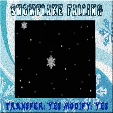 Second Life Marketplace Bbd Snowflake Falling