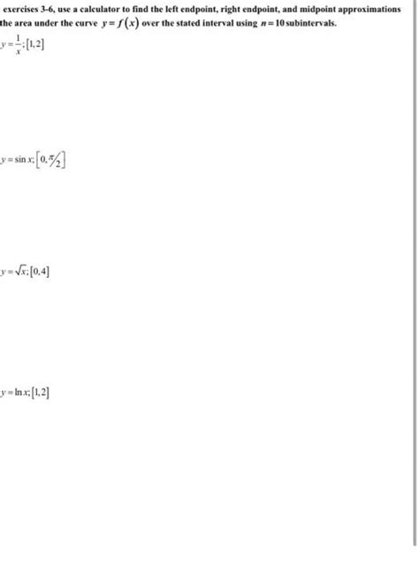 solved find the left endpoint right endpoint and midpoint