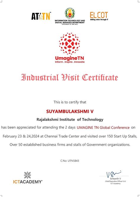 Suyambulakshmi Venkatesan On Linkedin Ictacademy Umaginetn
