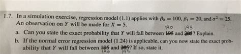 Solved In A Simulation Exercise Regression Model Chegg