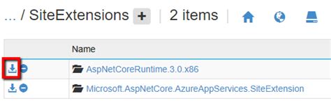 the freeze team manually add extension in azure app service