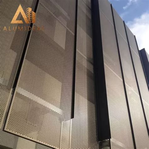 Aluminium Cladding System Perforated Facade Sheet Alumideas