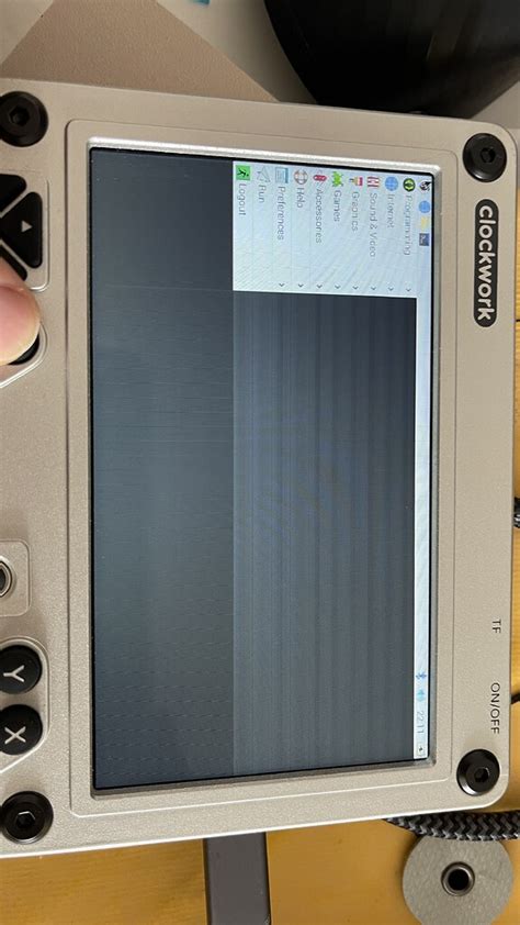 White And Black Shadows On Screen Uconsole Clockworkpi