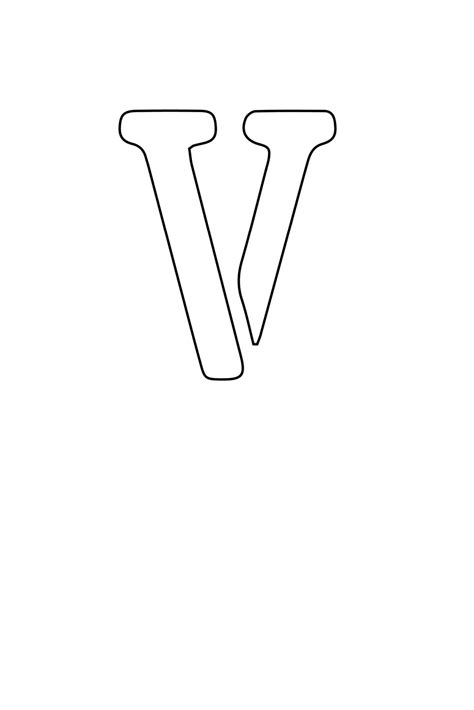 The Letter V Is Drawn In Black And White With A Line Drawing Effect On It