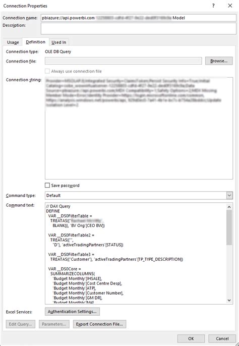 Solved Connect To Dataset From Excel As A Table Not Pivo