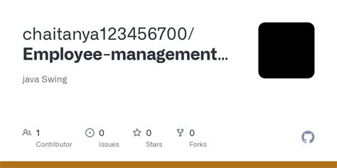 Github Chaitanya Employee Management System Java Swing Java