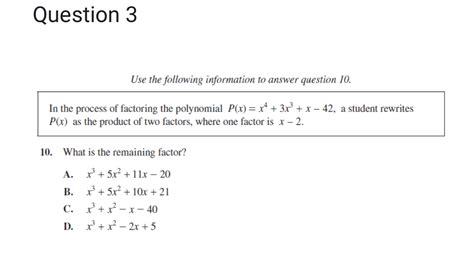 Solved Question 3use The Following Information To Answer