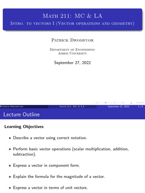 lecture 4 pdf euclidean vector mathematics