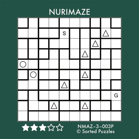 Nurimaze NMAZ 3 003P Sorted Puzzles Nurimaze NMAZ 3 003P Sorted Puzzles