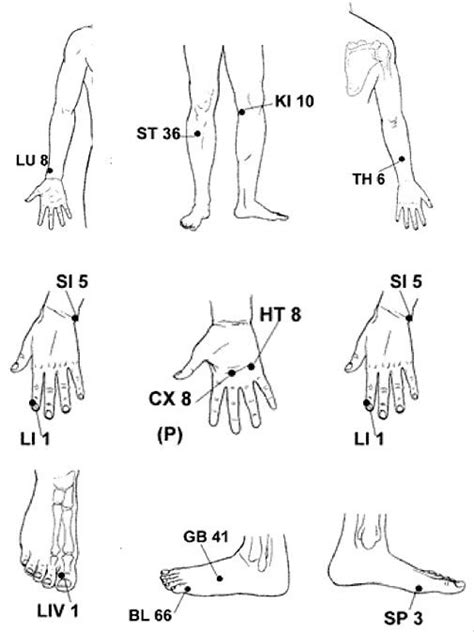 Free Acupuncture Point Diagram Using Acupuncture Points To Eliminate
