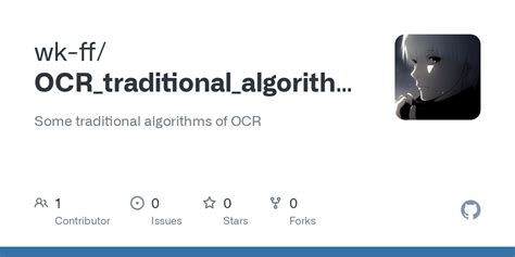 Github Wk Ffocrtraditionalalgorithms Some Traditional Algorithms